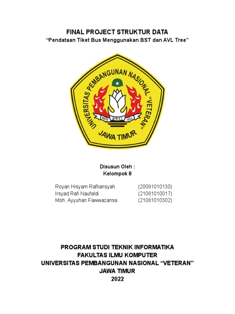 Laporan UAS Struktur Data Menggunakan BST Dan AVL Tree | PDF