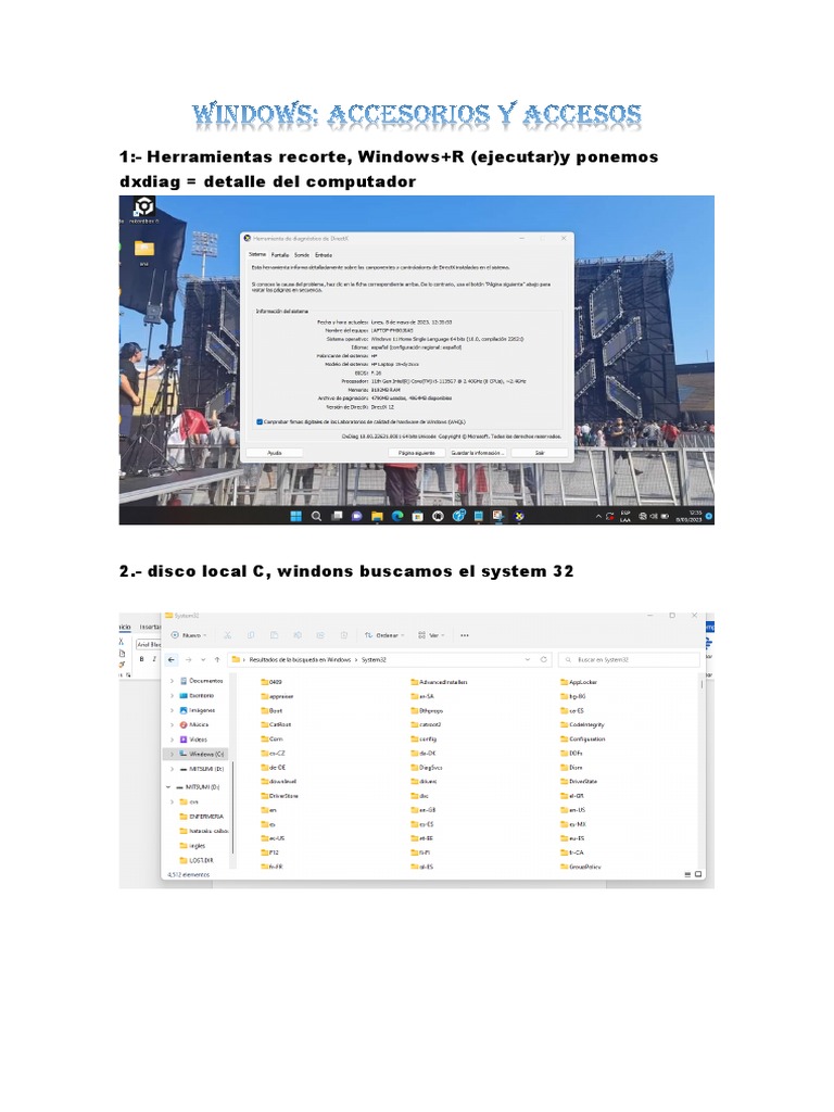 Windows Accesos y Accesorios | PDF
