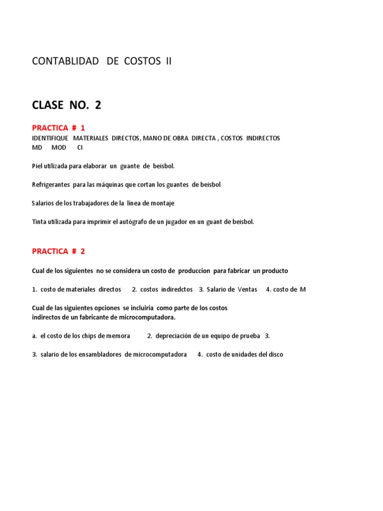 PRACTICA CLASE NO. 2 Resuelta | PDF PRACTICA CLASE NO. 2 Resuelta | PDF