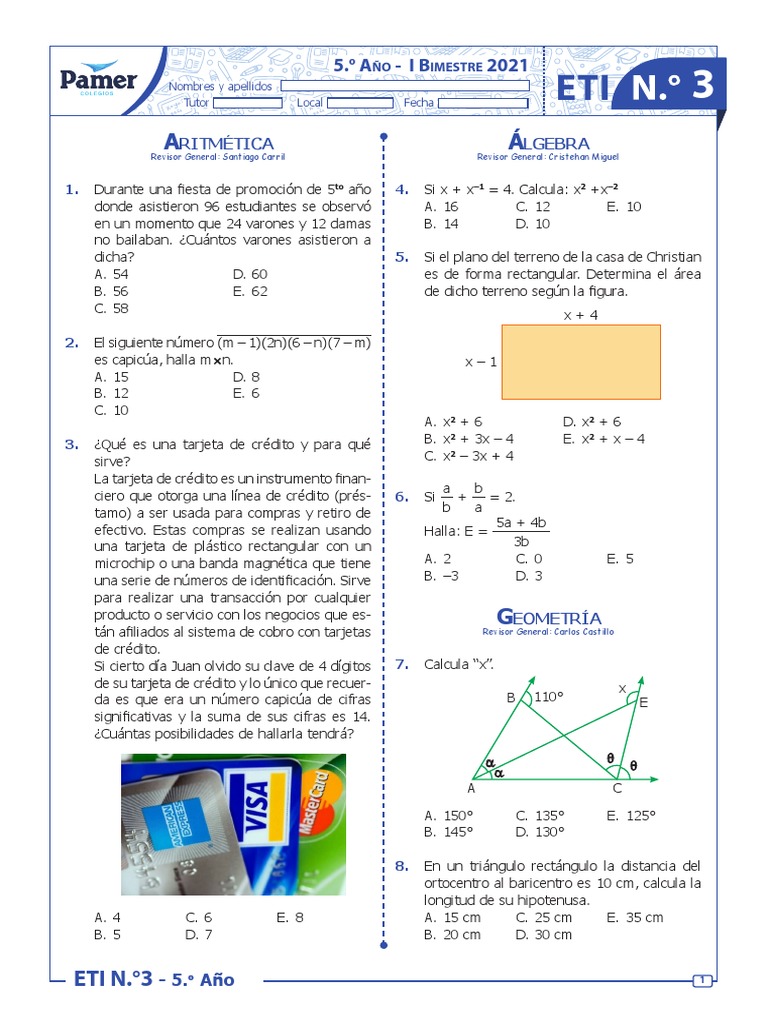 ETI N°3 - 5° Año | PDF