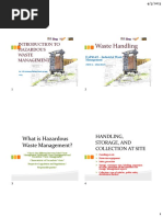 SW409 Waste Handling Procedure | PDF | Waste | Water
