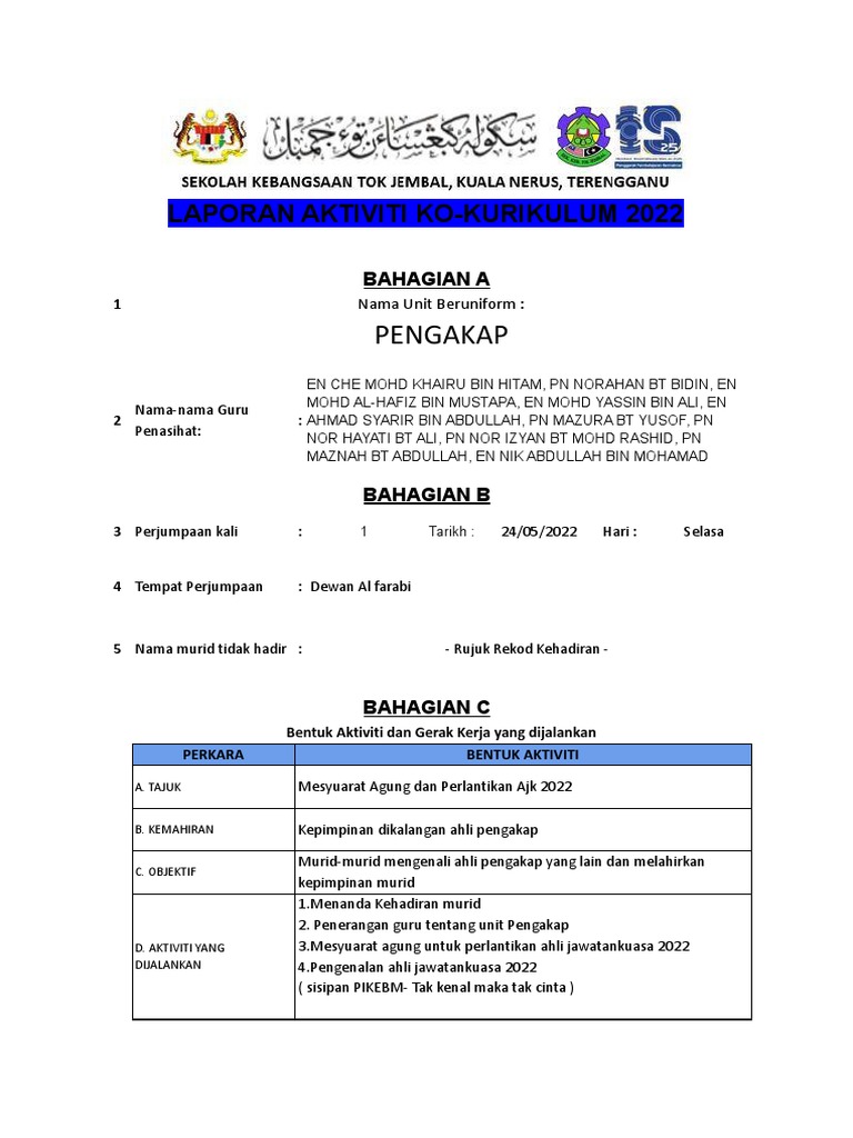 Laporan Pengakap Kali - 1 | PDF