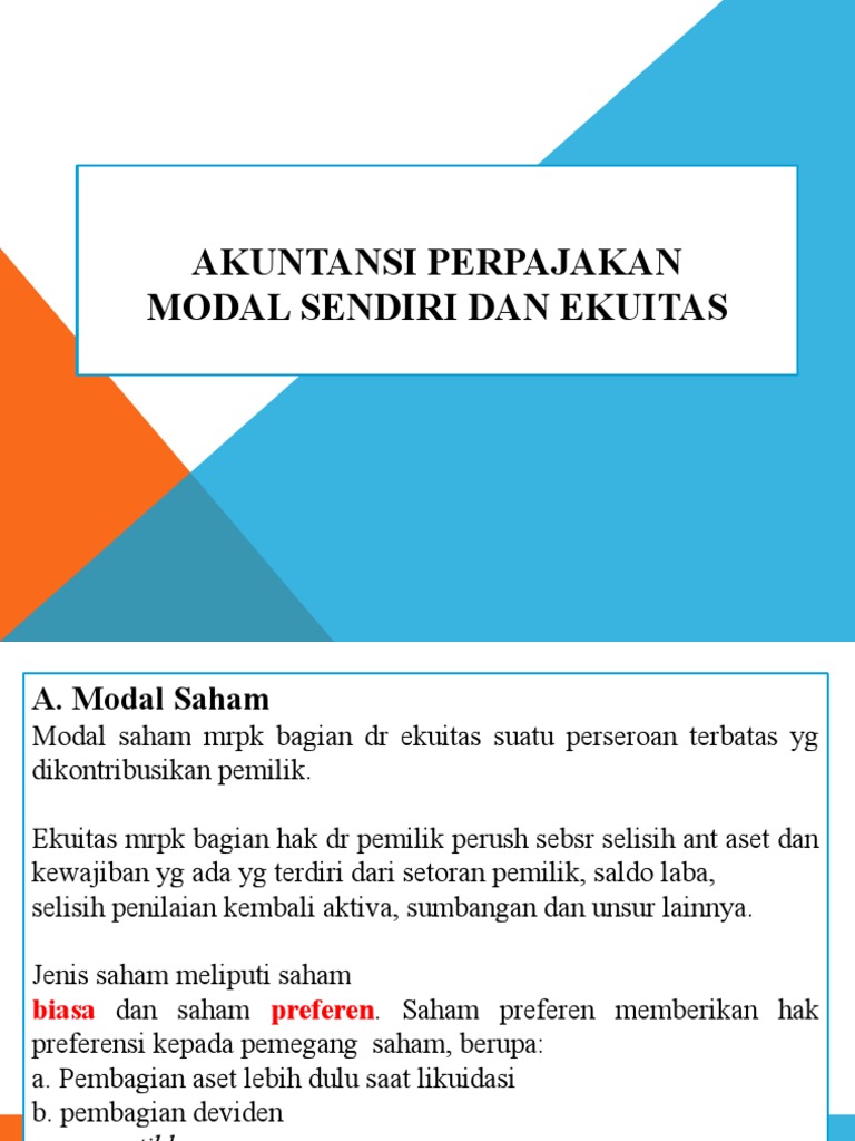 (modal SENDIRI & EKUTAS) | PDF