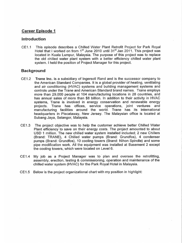 Career Episode Sample 3 Sample | PDF