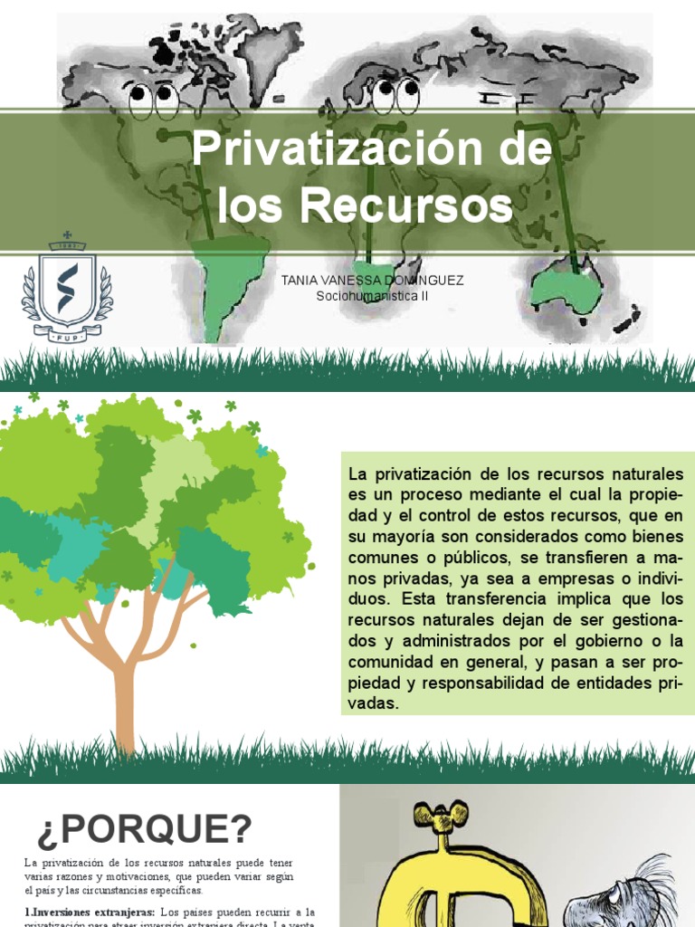 Privatizacion de Los Recursos Naturales | PDF | Privatización ...