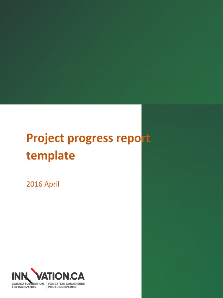 Project Progress Report Template | PDF