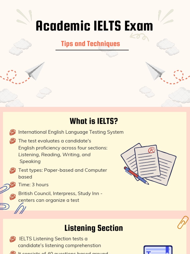 IELTS Exam Study Guide Overview | PDF | International English Language ...