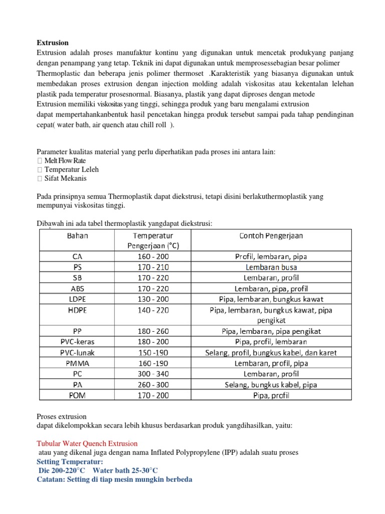 Extrusion CPP OPP | PDF