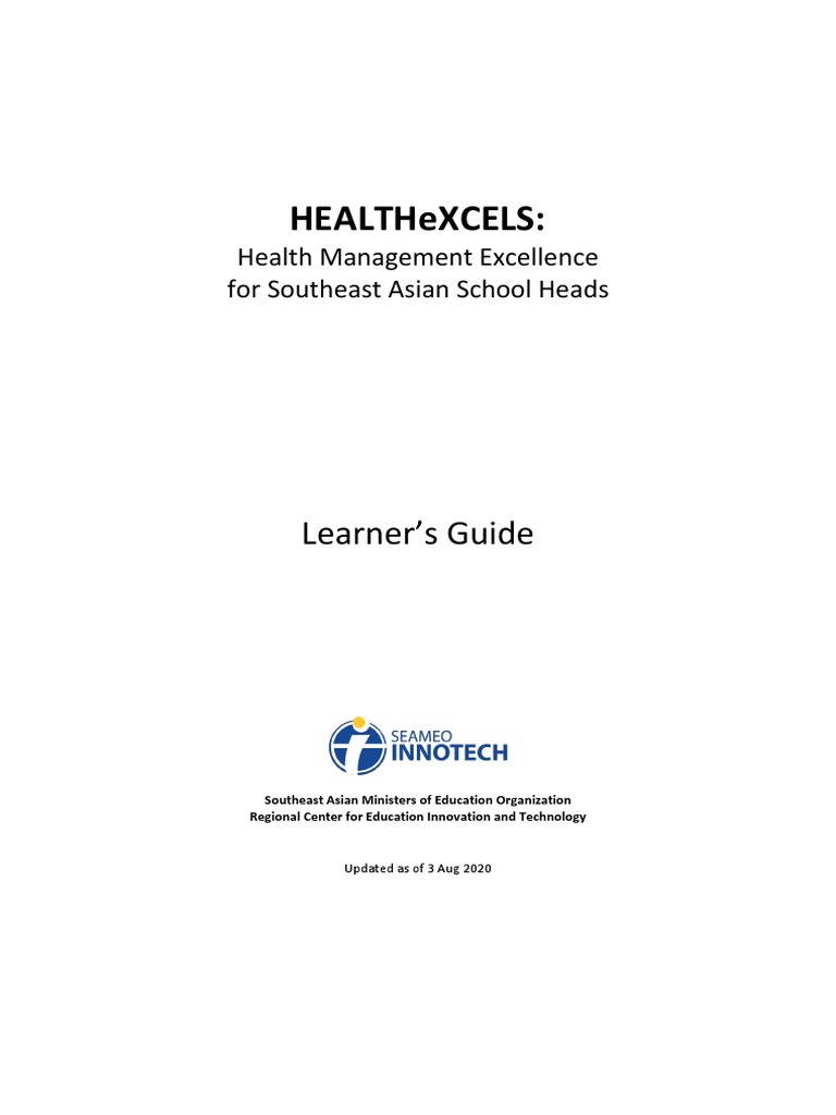 Learners Guide - Healthexcels - 08032020 | PDF