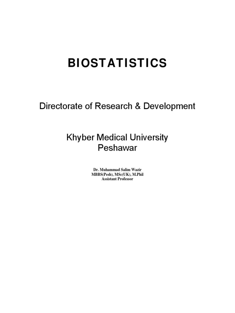 Biostatistics Book | PDF