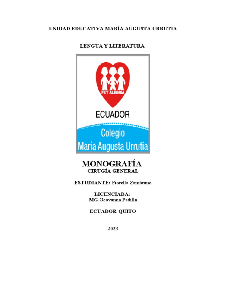 Unidad Educativa María Augusta Urrutia | PDF | Salud y bienestar