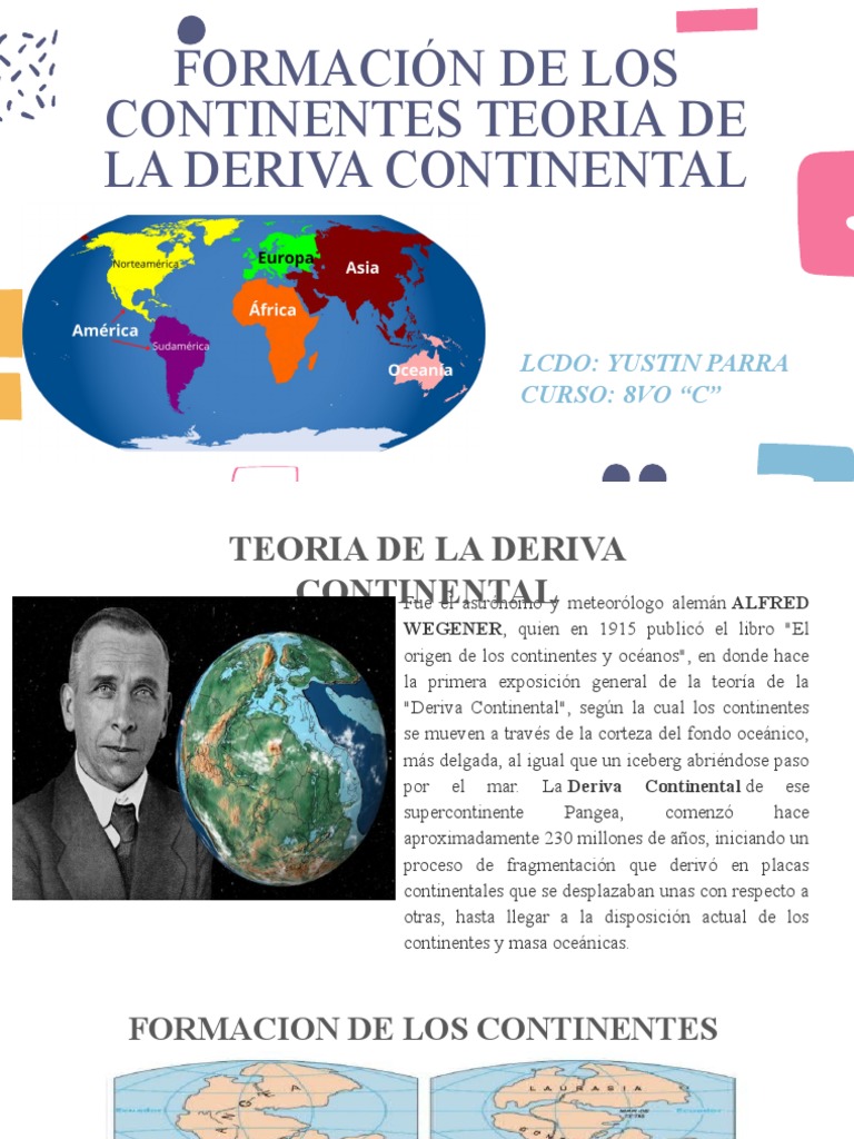 Formacion de Los Continentes Teoria de La Deriva Continental Octavo C ...