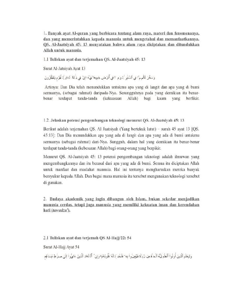 Tuton Tugas Pai 3 | PDF