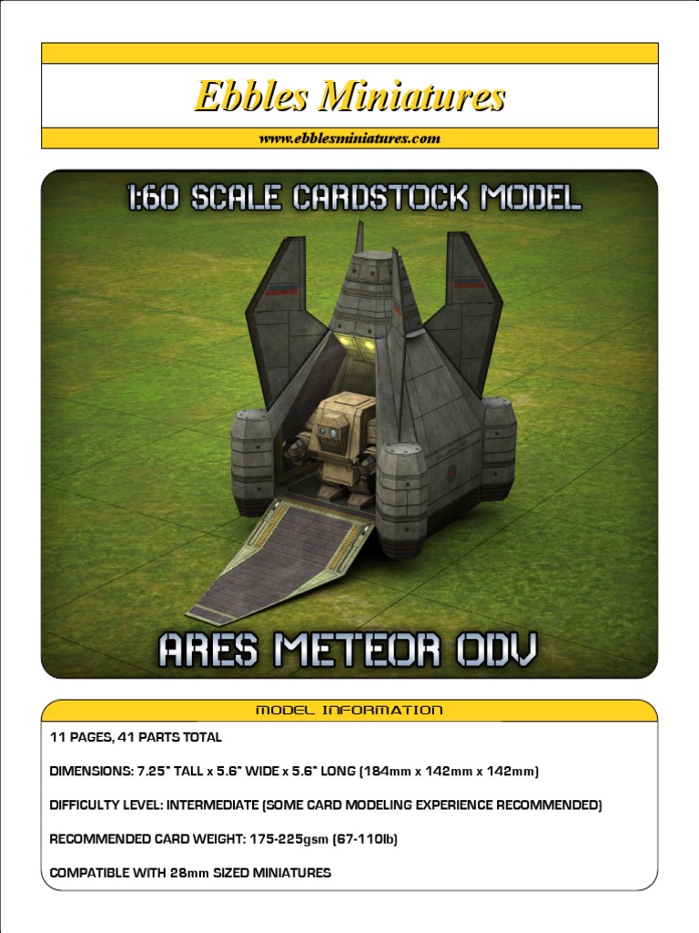Meteor Kit Instructions | PDF | Vehicles | Manufactured Goods