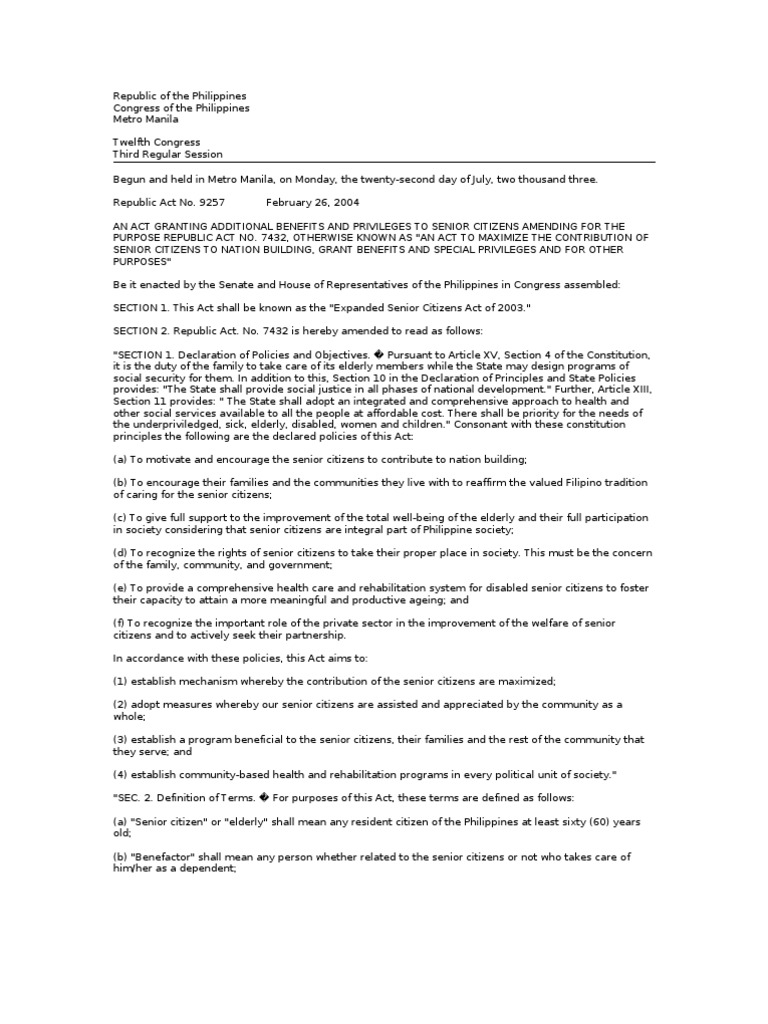 Republic of The Philippines Retirement | PDF