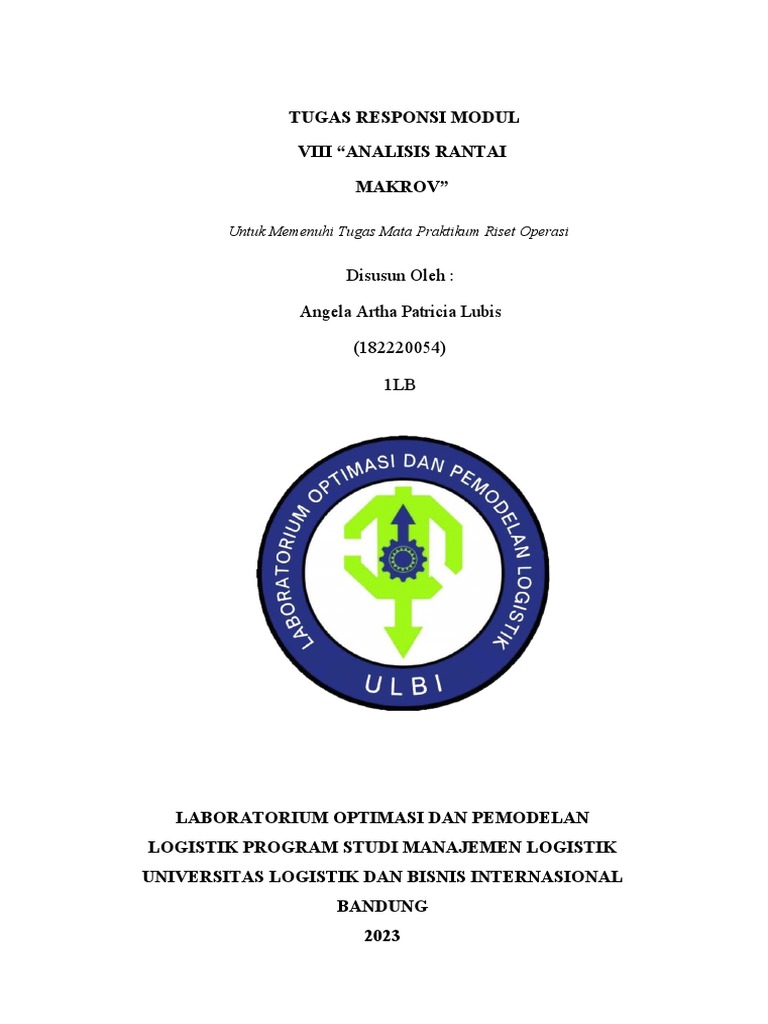 Angela Artha Patricia Lubis - 182220054 - 1B - Tugas Responsi Modul 8 | PDF | Bisnis | Komputer