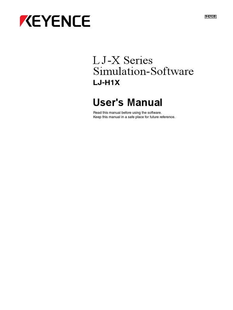 L J - X Series Simulation-Software: User's Manual | PDF | Installation (Computer Programs ...