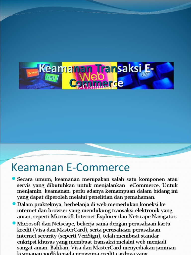 Keamanan E Commerce | PDF
