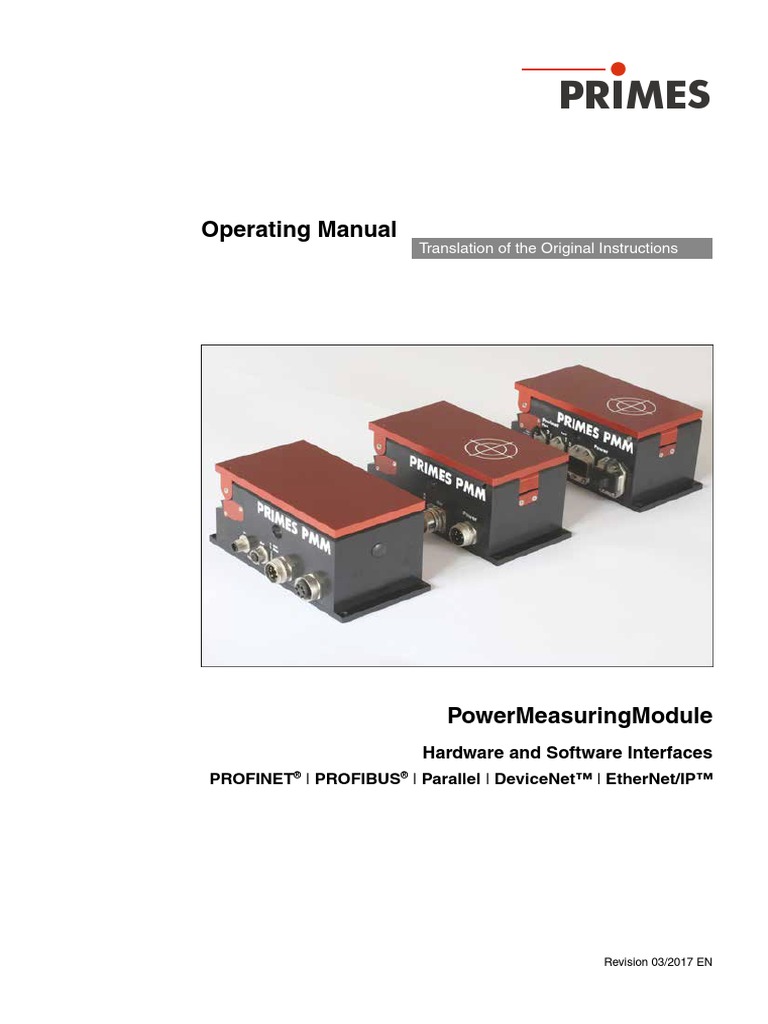 PMM Operating Manual | PDF