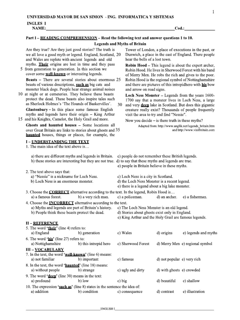 Reading Test 01 | PDF