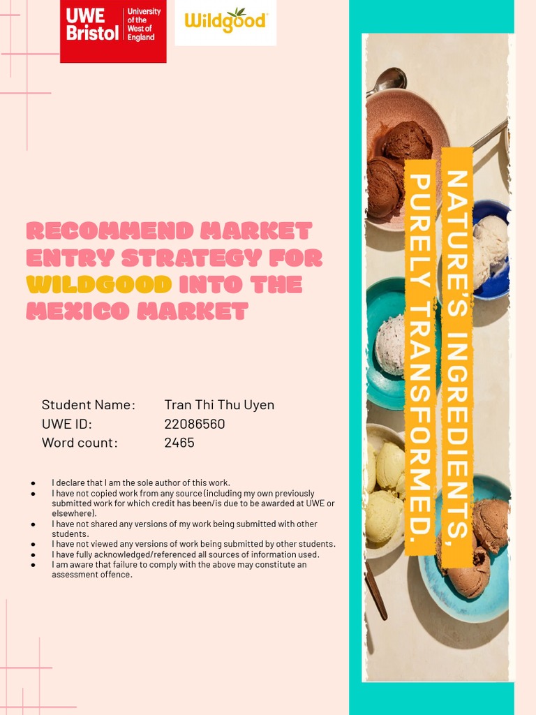 Wildgood's Market Entry Strategy for Mexico | PDF | Brand | Market ...