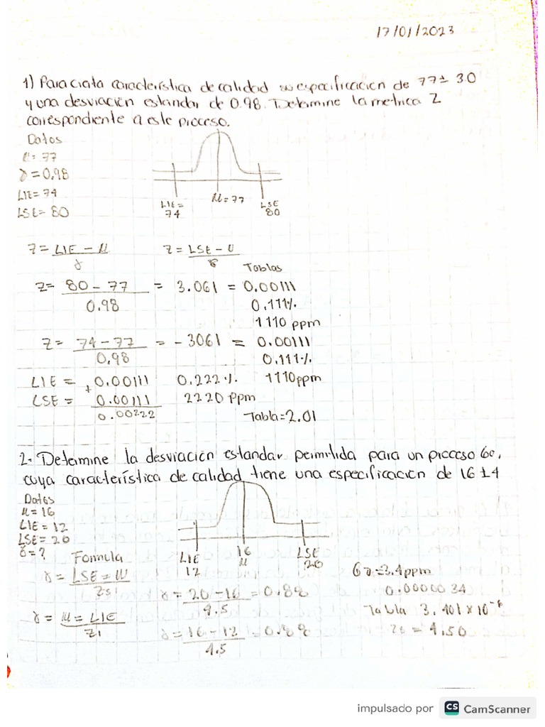 Practica Ejercicios Métrica SS - Estadístico Z | PDF