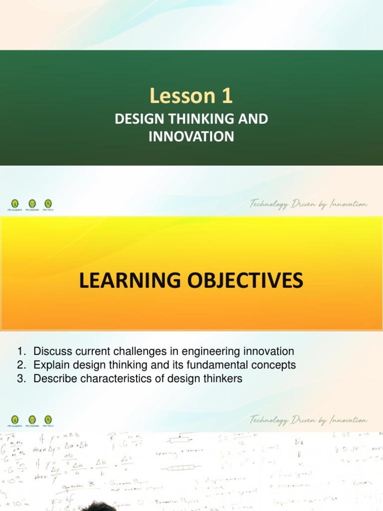Lesson 1 - Design Thinking and Innovation | PDF