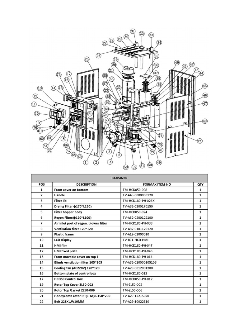FCD-exploded drawing and parts number (English)-20230522 | PDF ...