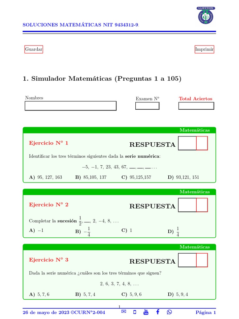 Simulador Matem Ticas | PDF