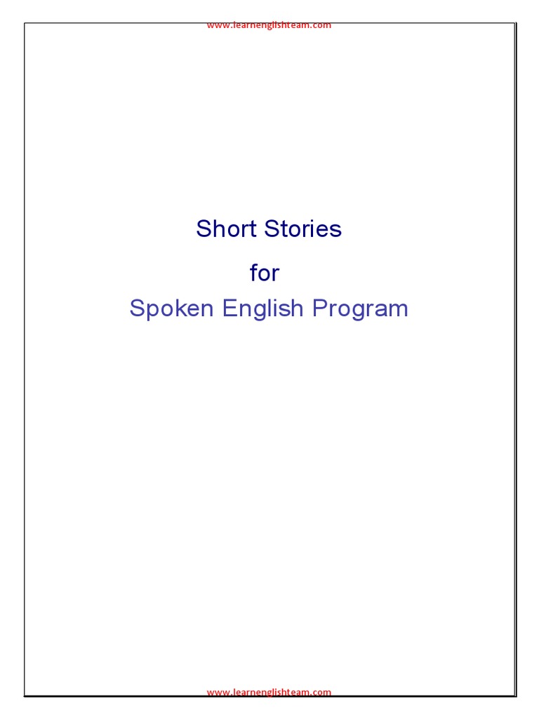 Very Short English Stories For Children and Esl Students | PDF ...