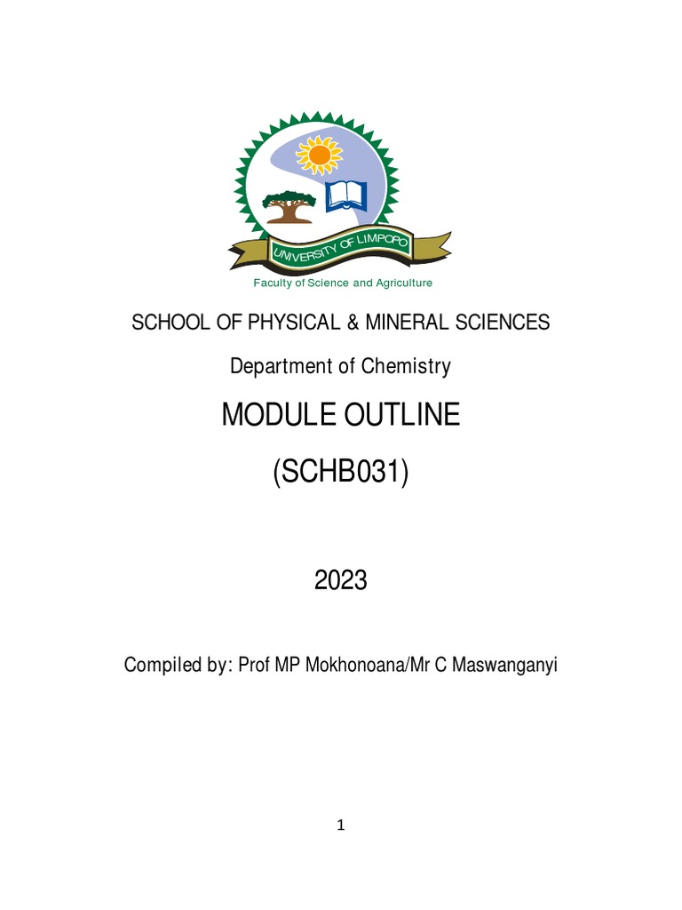 Schb031 Module Outline 2023 Pdf