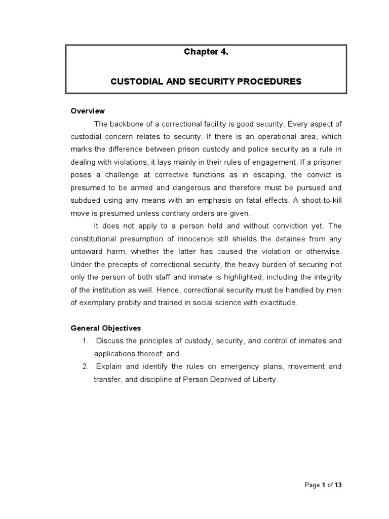 Chapter 4, Lesson 1 | PDF | Prison | Mail