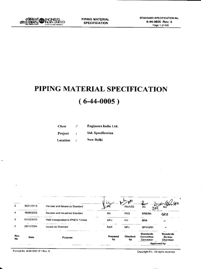 Pms | PDF | Pipe (Fluid Conveyance) | Chemical Compounds
