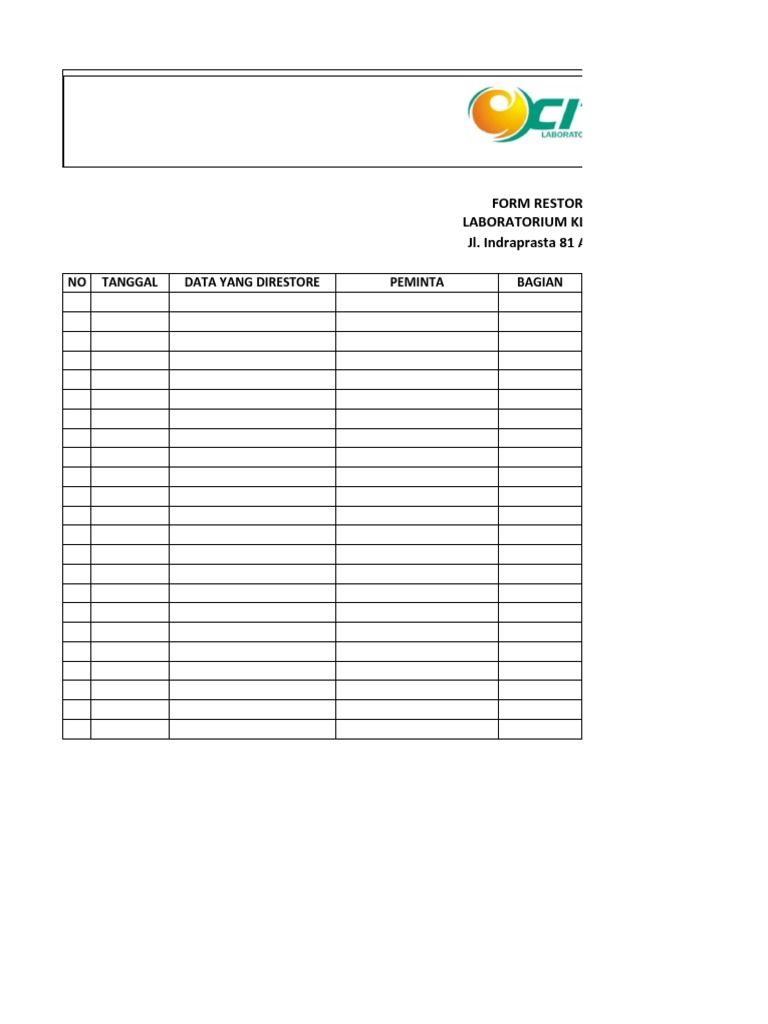 Form Restore Data | PDF
