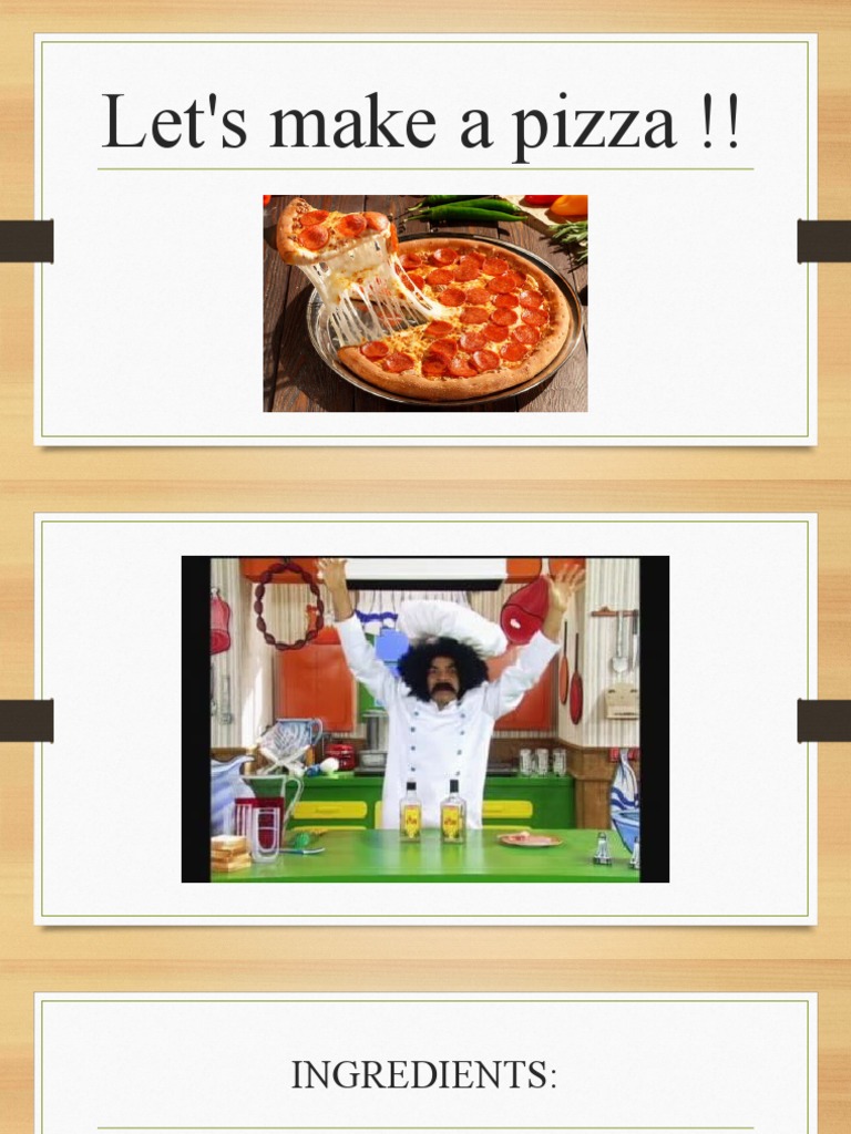 Let's Make A Pizza !! | PDF