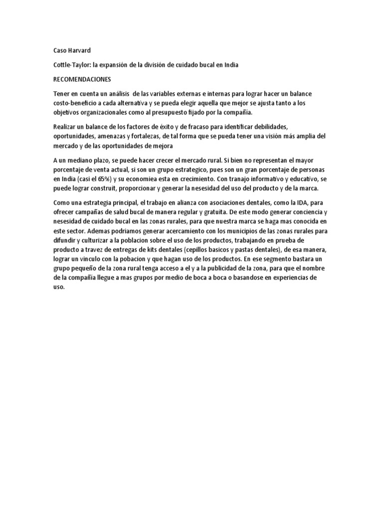 Caso Harvard | PDF Caso Harvard | PDF