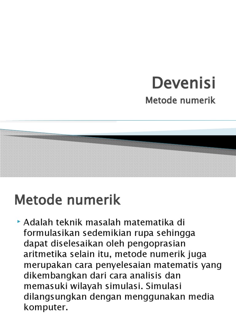 Tugas PPT Program Numerik | PDF