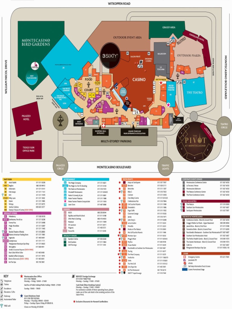 Monte Map With Key | PDF