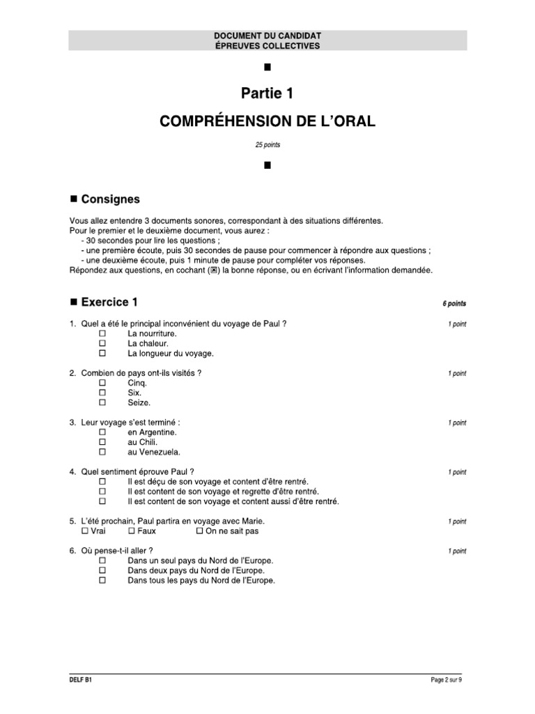 Delf B1 Pdf Pdf