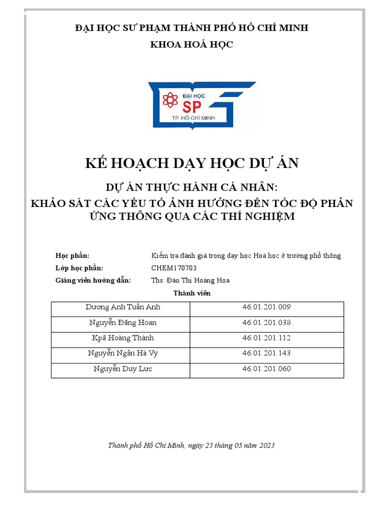 KHDH D Án TH C Hành | PDF