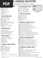 Functional Communication Checklist | PDF | Communication | Speech
