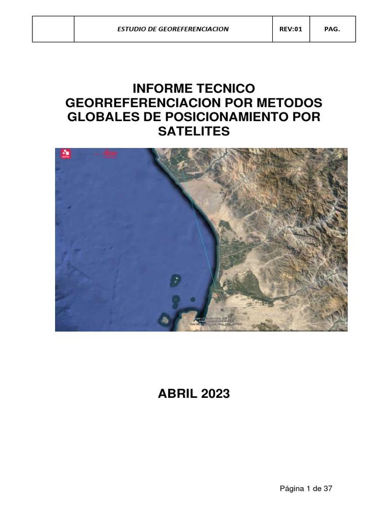 Informe de Georreferenciacion. | PDF | Geodesia | Software