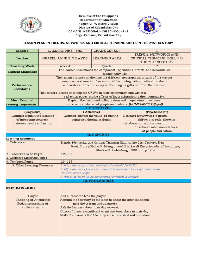 Trends Lesson Plan | PDF