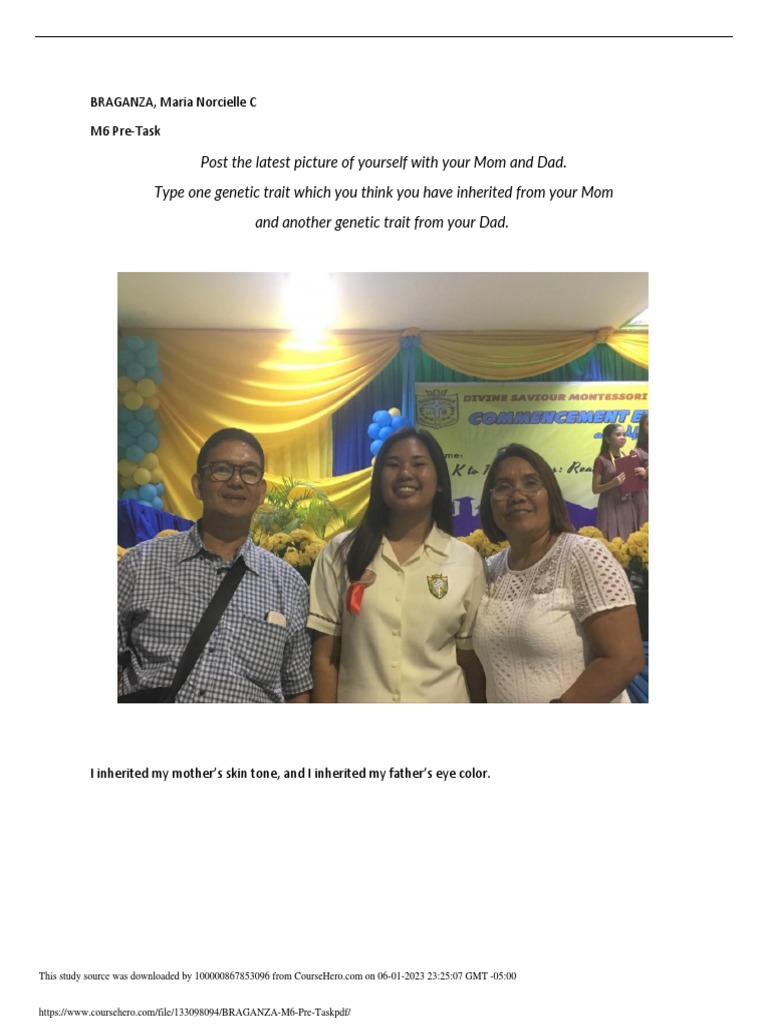 Genetics Reflection Task | PDF
