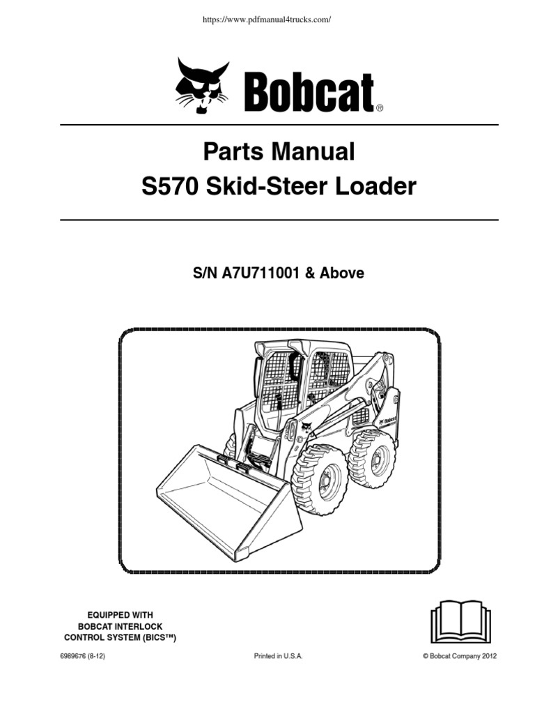 Bobcat S570 Parts Manual | PDF | Internal Combustion Engine | Elevator