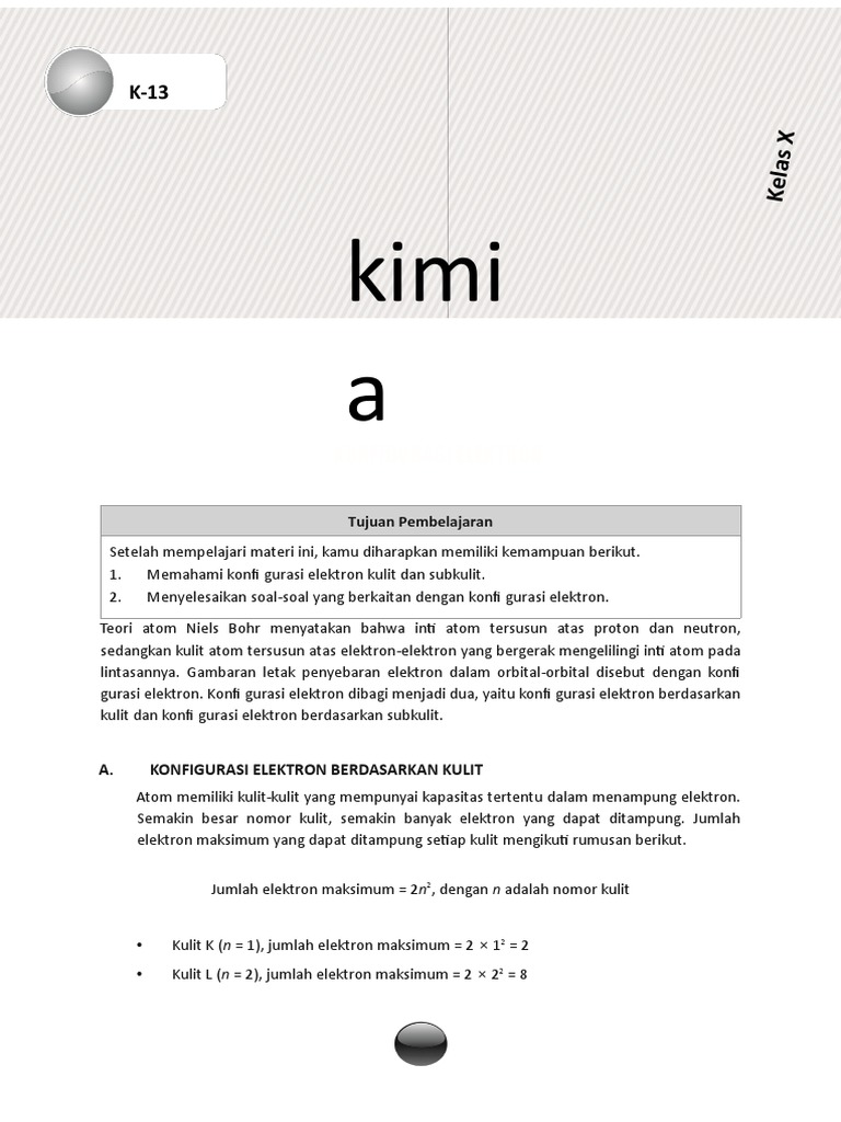 4 Konfigurasi Elektron | PDF