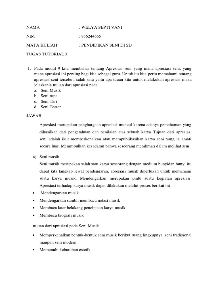 tt3 Seni | PDF | Seni | Sains & Matematika