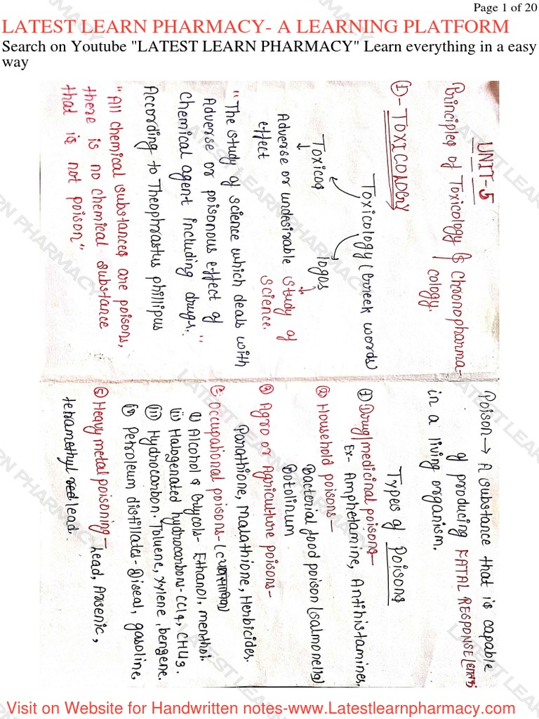 Unit 5th Pharmacology 3rd B Pharmacy 6th Semester by LATEST Learn ...