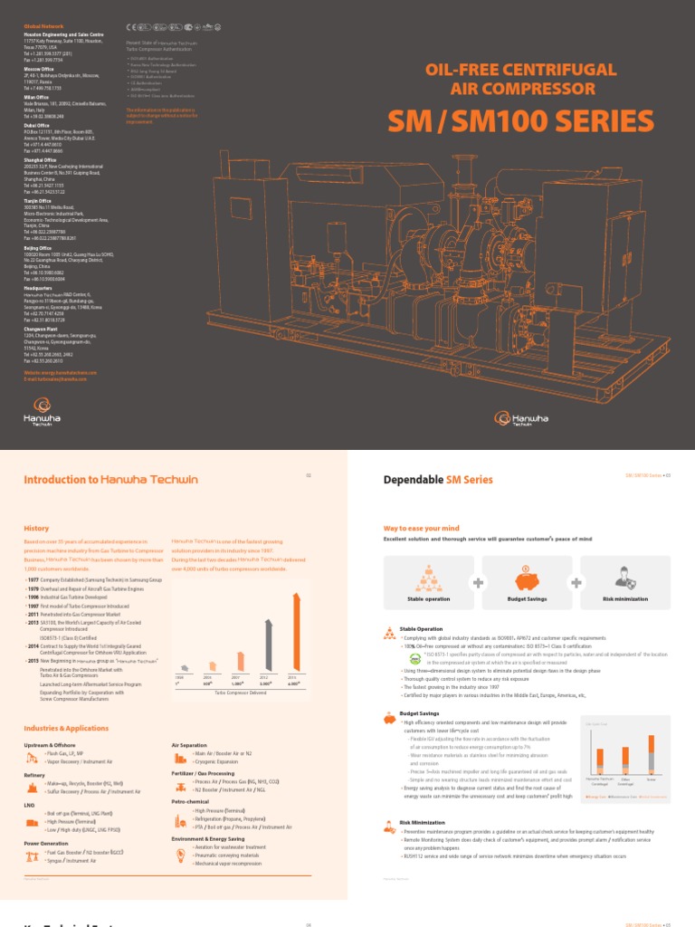 Hanwha Centrifugal Brochure From South Korea | PDF