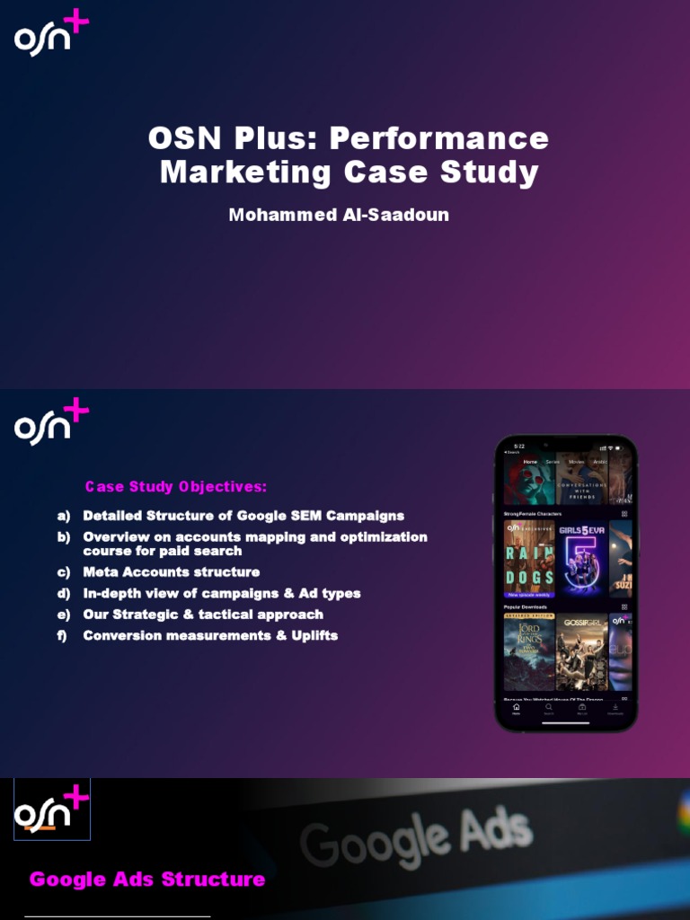 OSN Plus CS | PDF | Search Engine Marketing | Mobile App